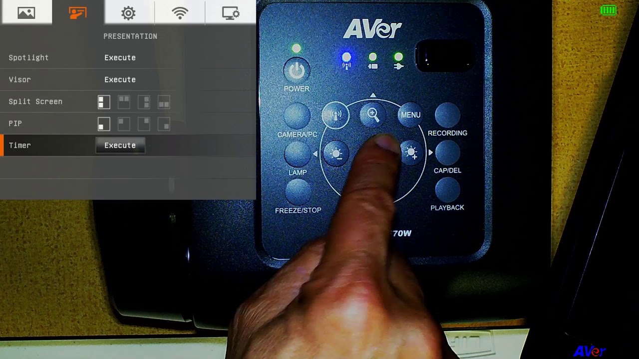AVer F70W In Depth Menu Overview - YouTube