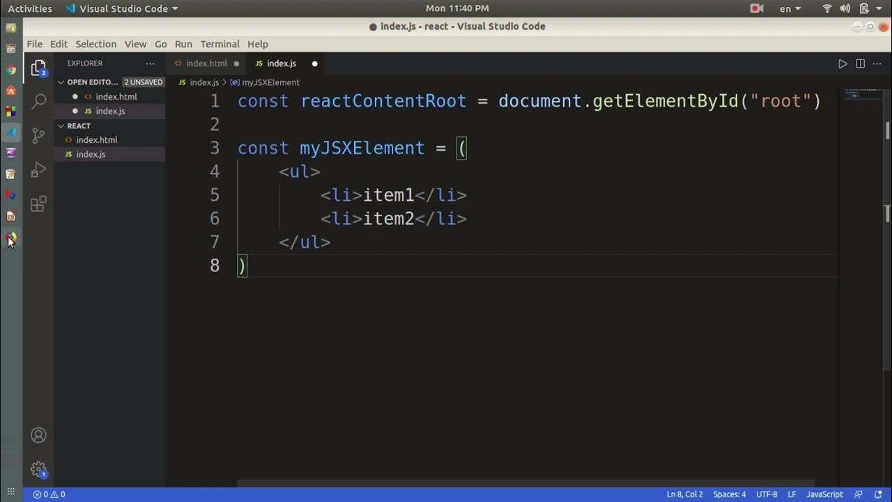 How to convert JSX Code to React using Babel ? #react - YouTube