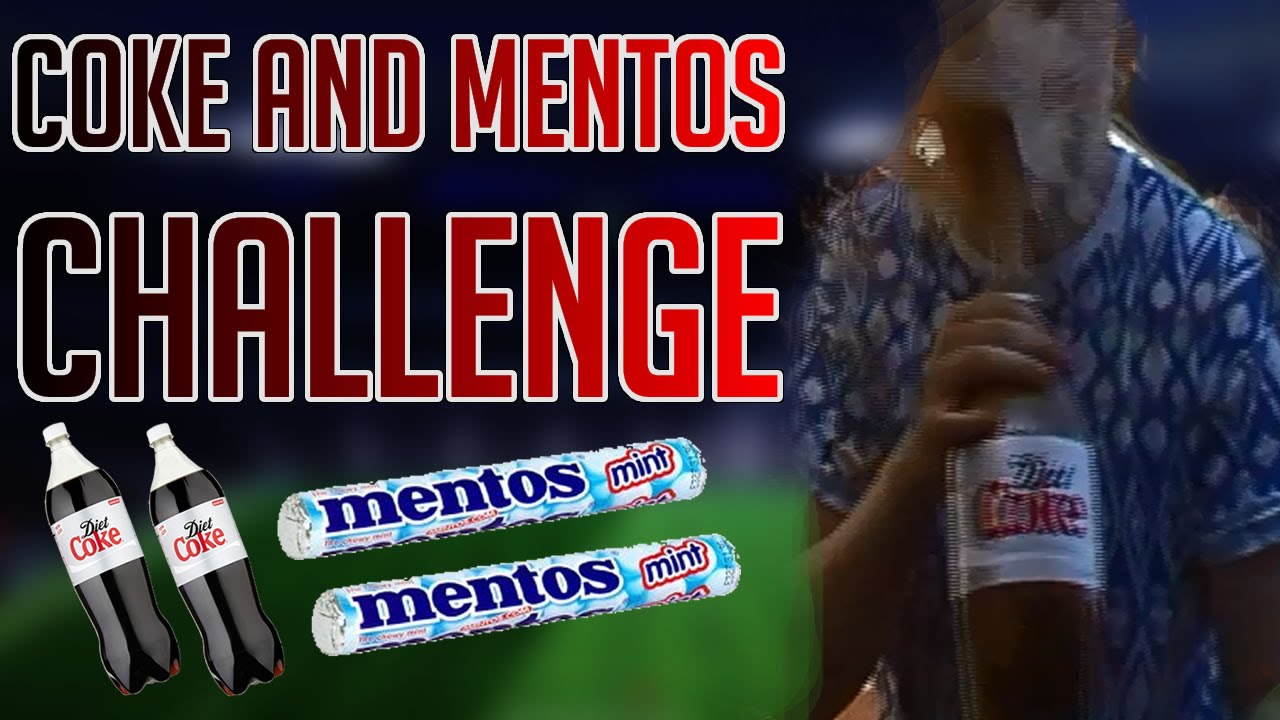 Hilarious Coke And Mentos Challenge! - YouTube