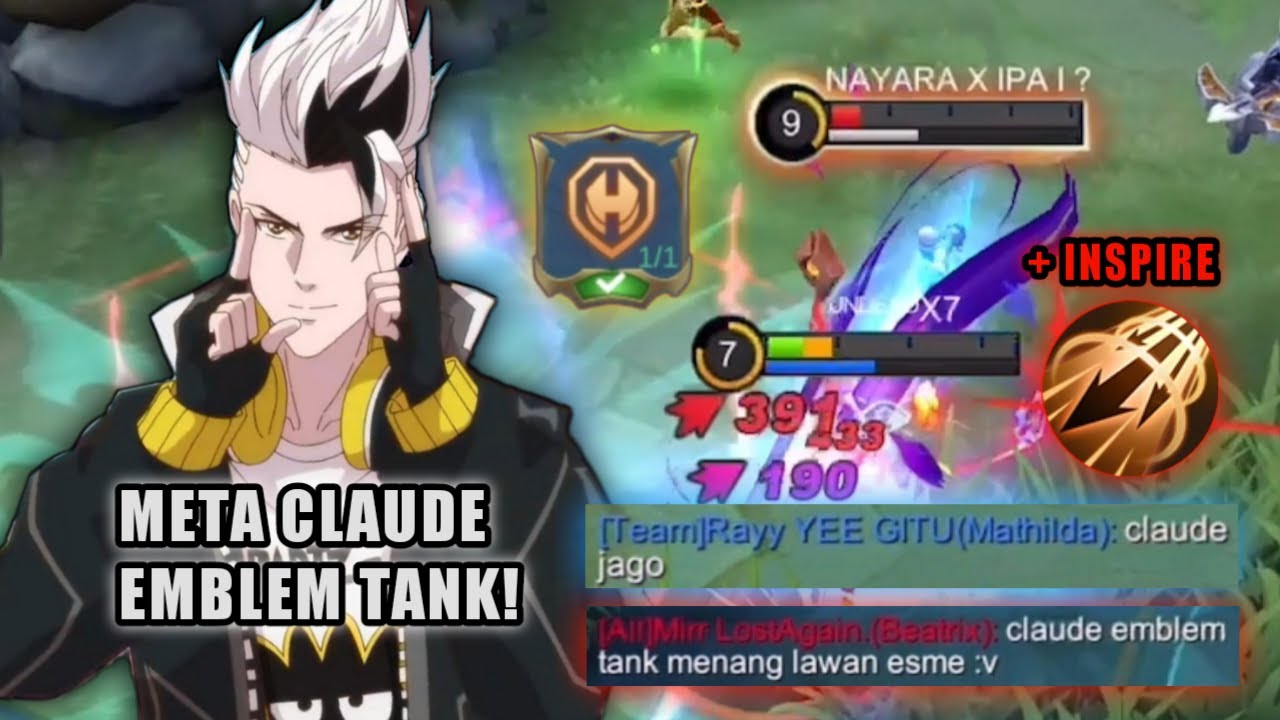 META CLAUDE EMBLEM TANK! DICOMBO SPELL INSPIRE? SAMPE DIKIRA NGETROLL ...