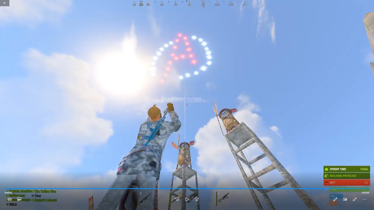 POV- The Avengers take back Oil Rig in Rust - YouTube
