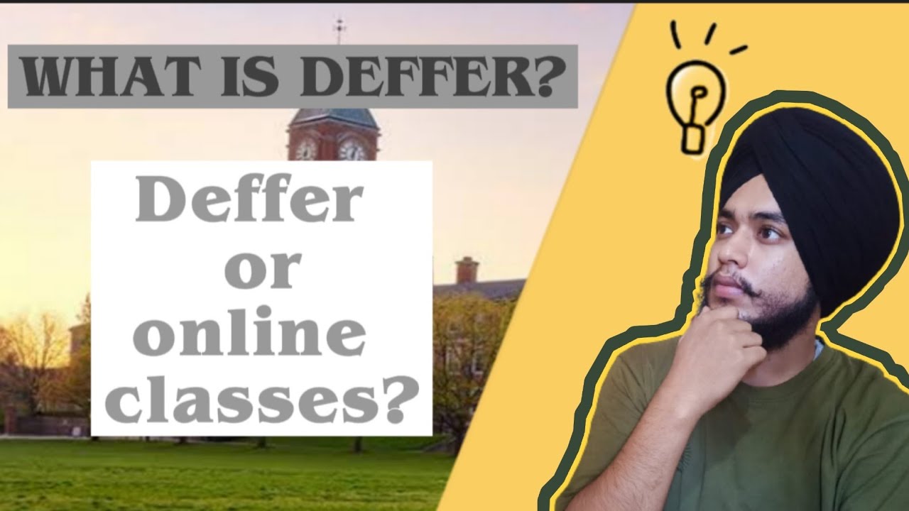 WHAT IS DEFFER ? INTAKE DEFFER OR ONLINE CLASSES ?🇨🇦 - YouTube