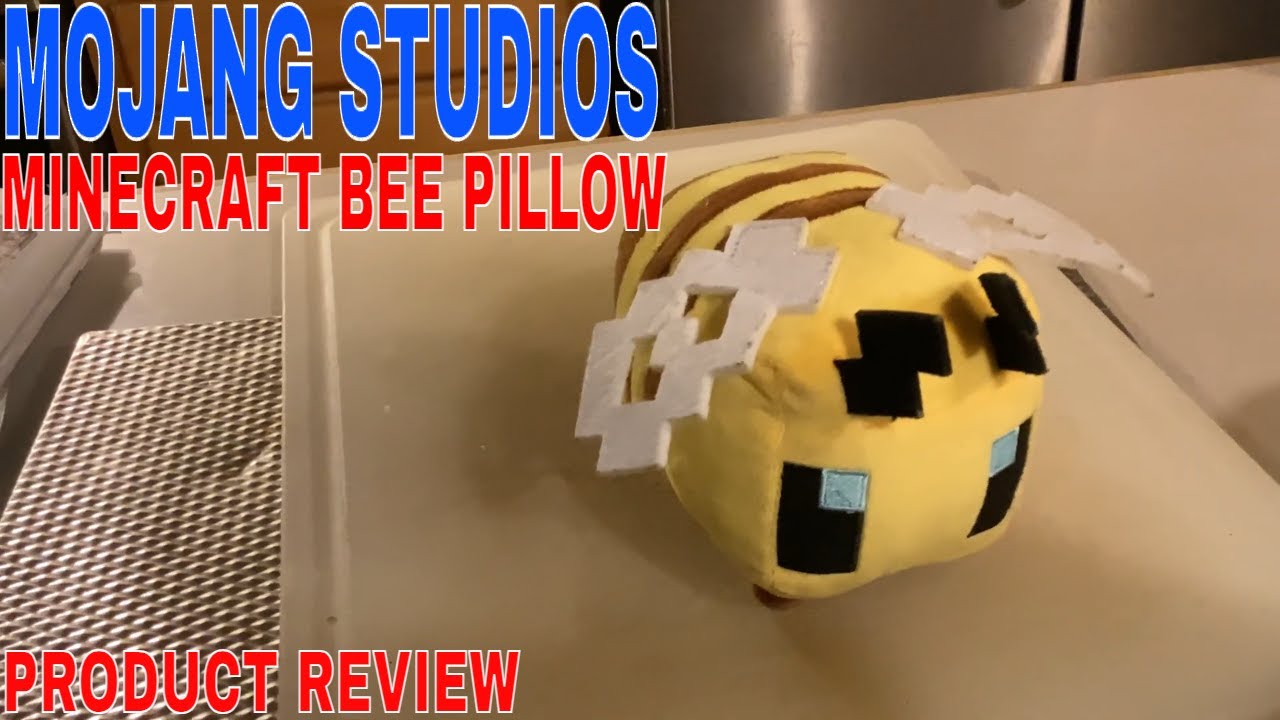 Mojang Studios Minecraft Bee Pillow 🔴 - YouTube