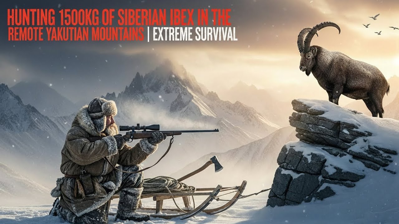 Hunting 1500kg of Siberian Ibex in the Remote Yakutian Mountains ...