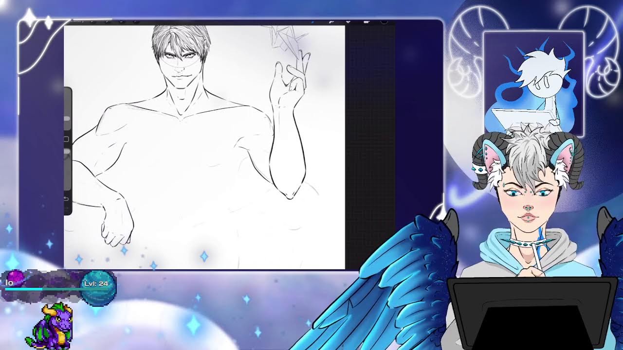 Drawing Caleb and chatting! - YouTube