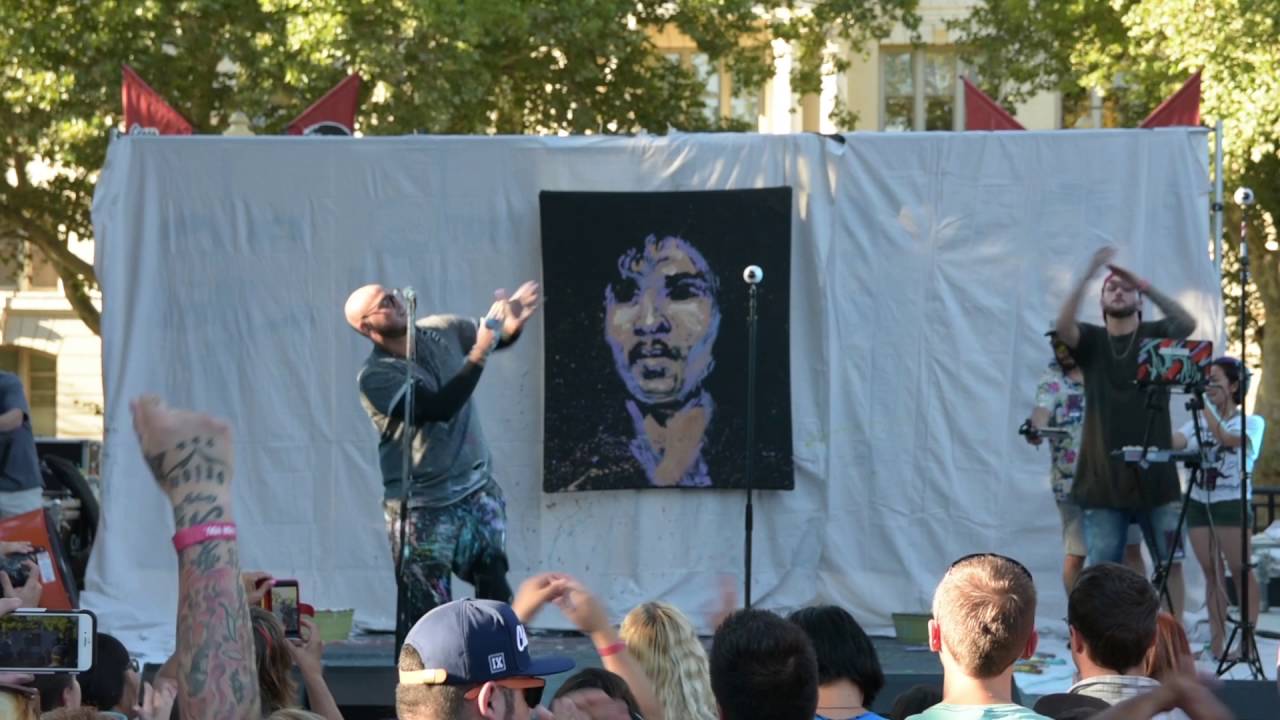David Garibaldi, Performance Painter. - YouTube