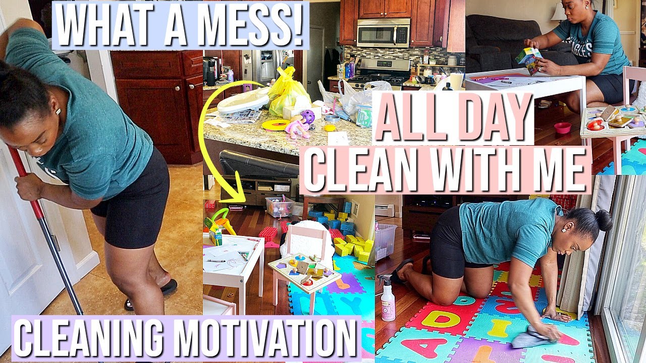 ULTIMATE ALL DAY CLEANING WITH ME | CLEANING MOTIVATION SPRING 2019 ...