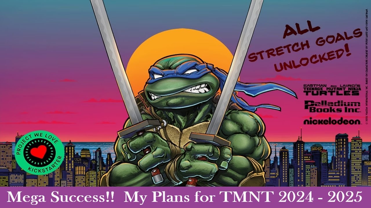 Teenage Mutant Ninja Turtles RPG: A Mega Success Kickstarter! - YouTube