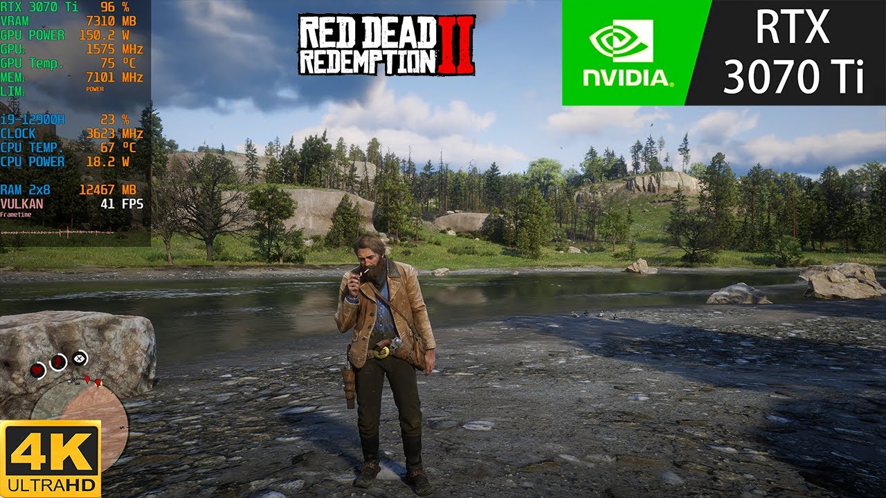 Red Dead Redemption 2 Max Settings 4K, DLSS | RTX 3070 Ti | i9 12900H ...