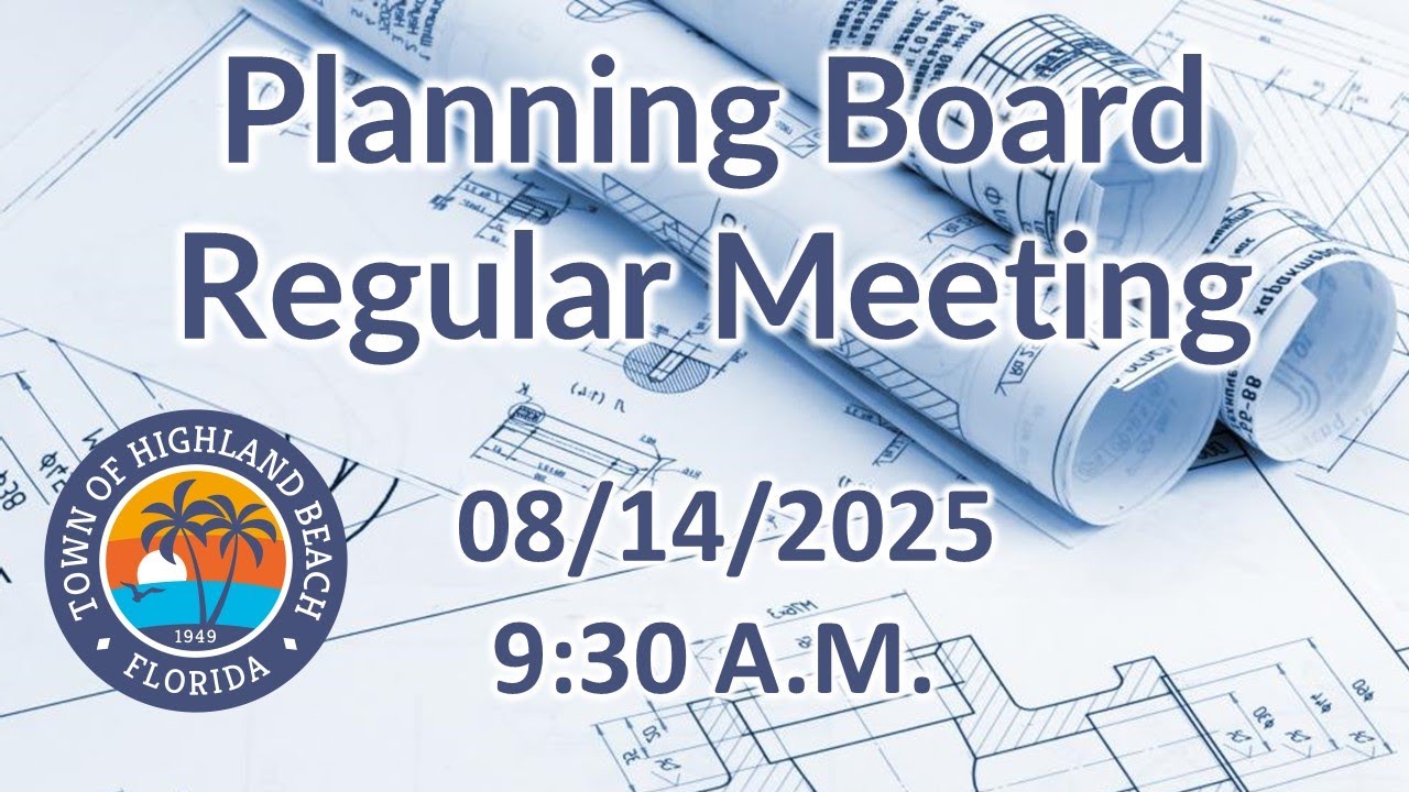 August 14, 2025 Planning Board Regular Meeting - YouTube