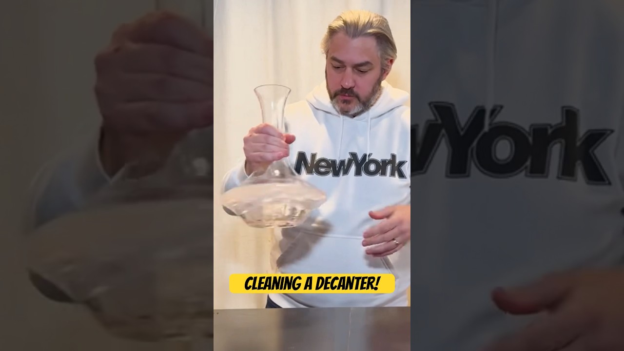 How to Clean a Decanter Step by Step! #wine - YouTube