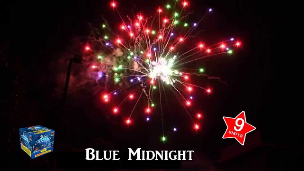Blue Midnight 500g Cake Megabanger ~Parker Fireworks Presents~ - YouTube