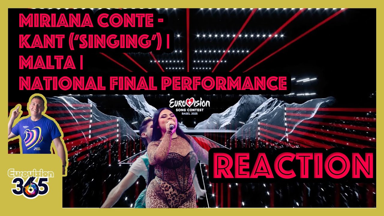 I react to the winner of Malta MESC - Miriana Conte - Kant | Eurovision ...
