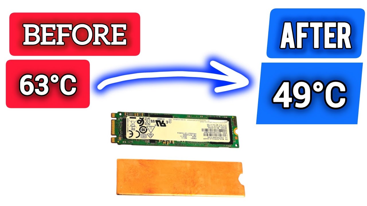 Laptop SSD Copper Cooler Montage Test !! - YouTube