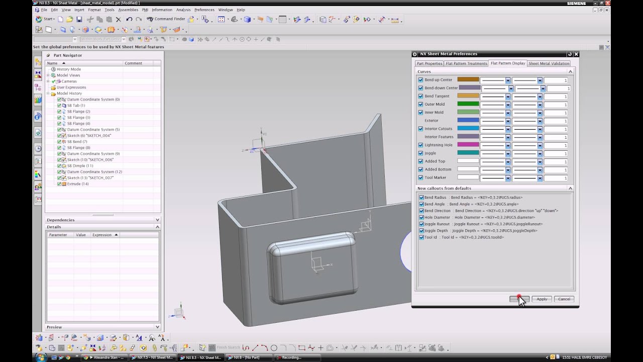 SHEET METAL - FLAT PATTERN - YouTube