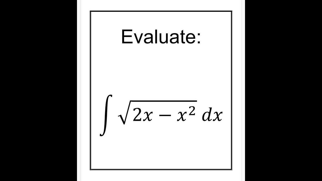 How to integrate the square root of a quadratic function - YouTube