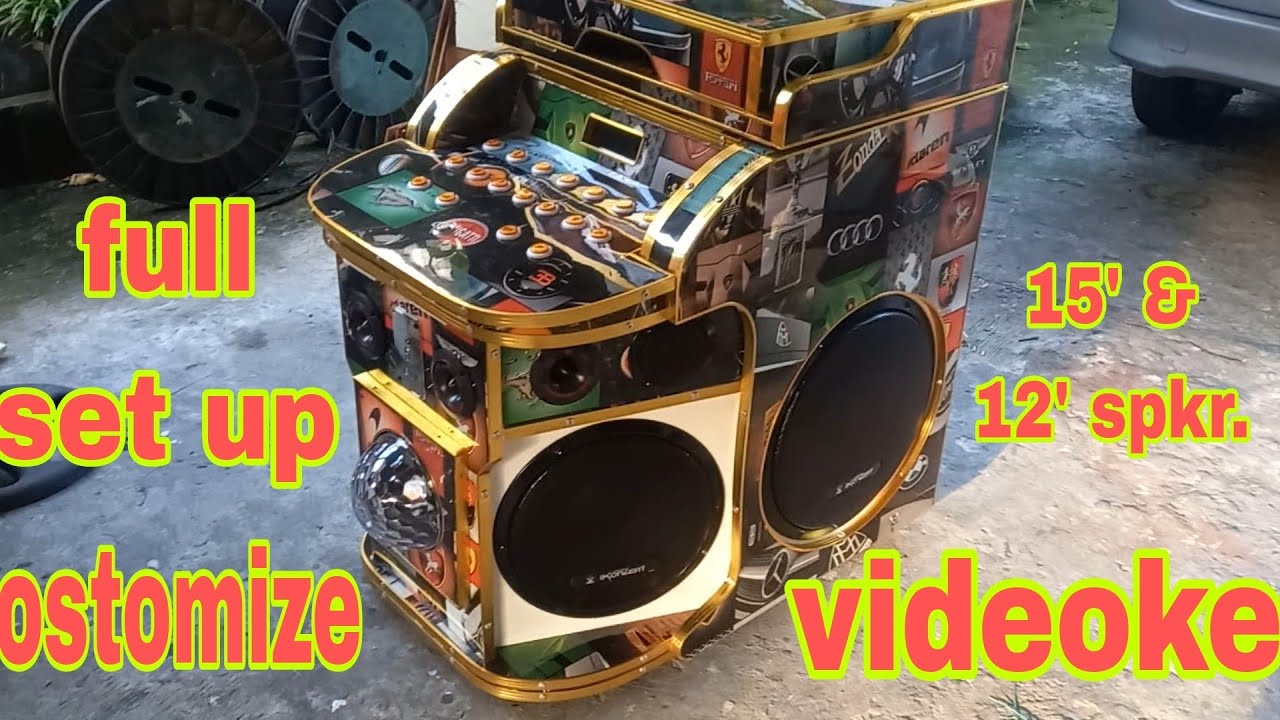 costomize videoke XL full set up w/ disco light - YouTube
