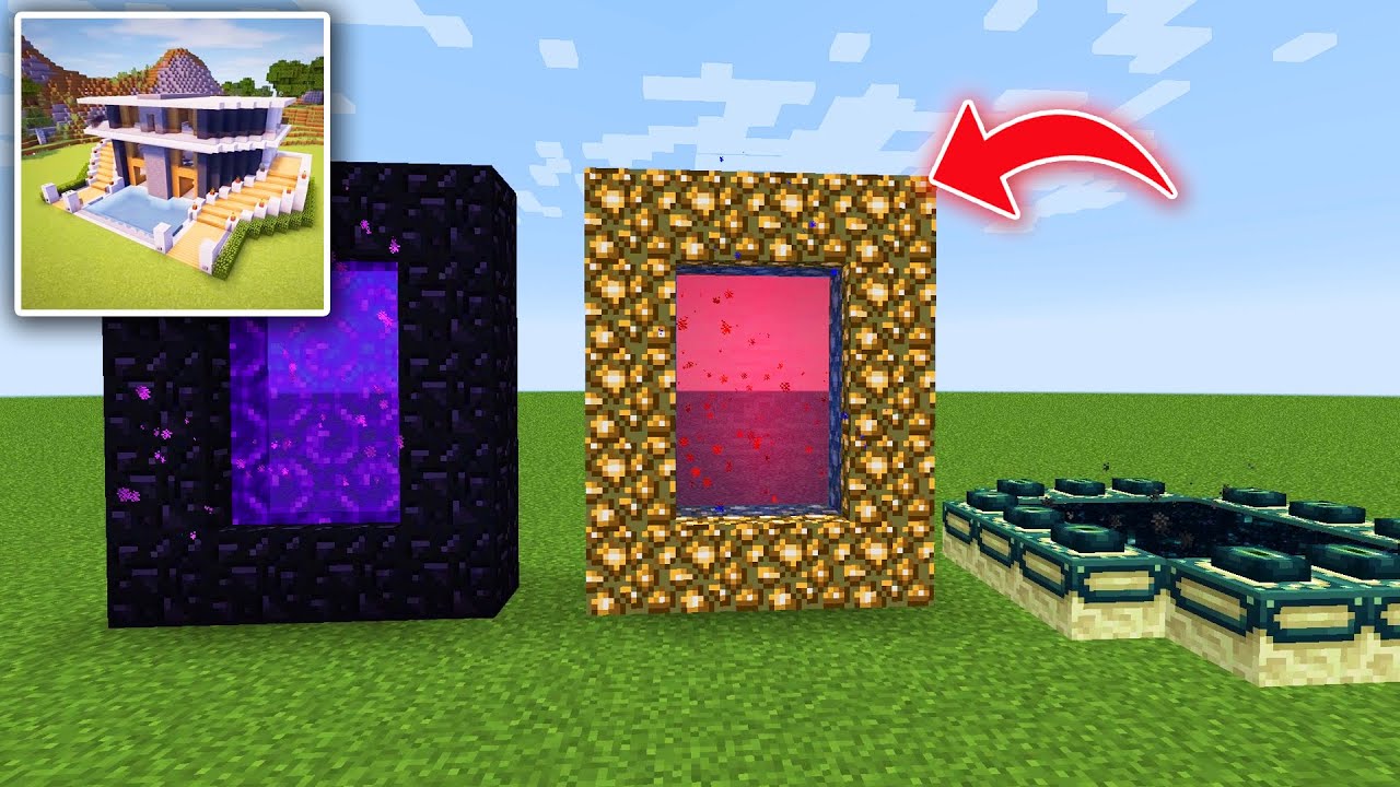 HOW to Make a Portal to NETHER, HEAVEN and END in CRAFT WORLD - YouTube