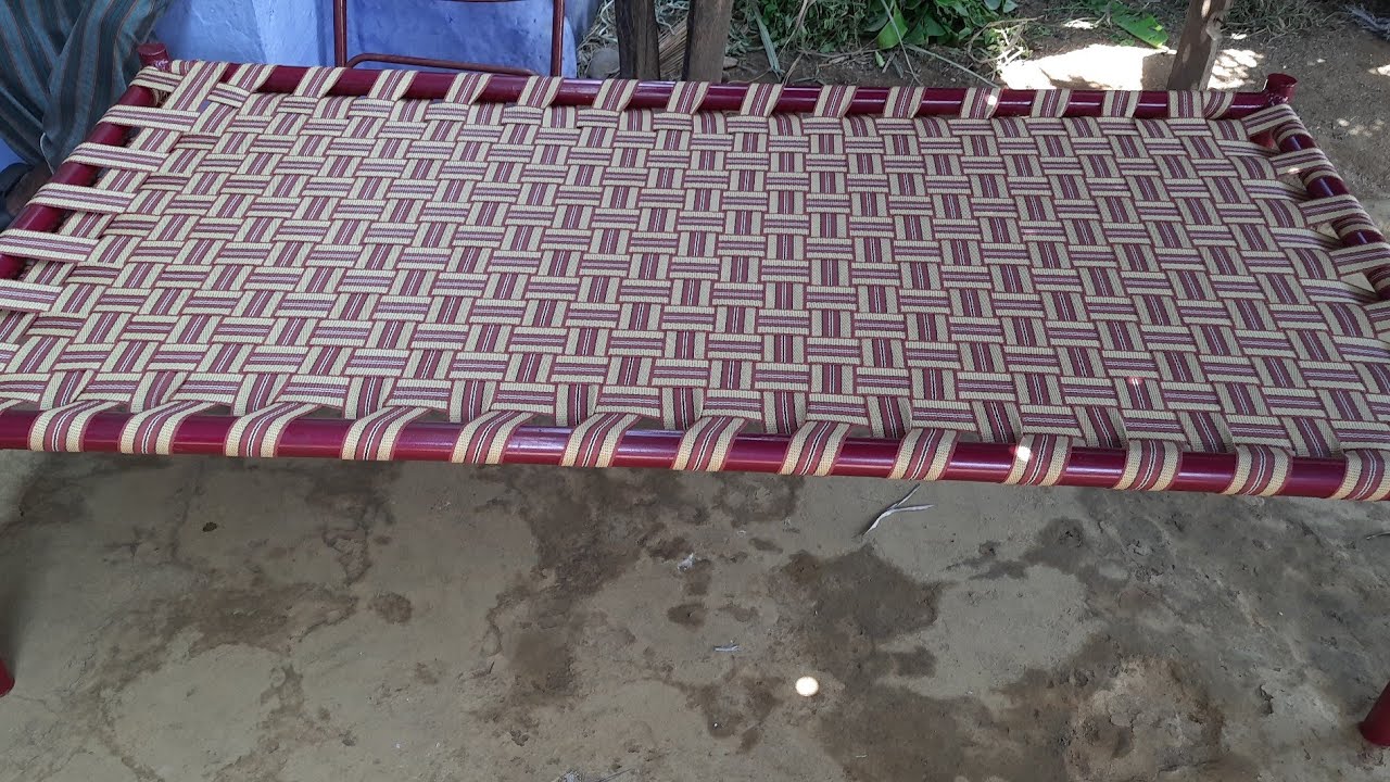 Tap Patti cot belt type cot weaving/How they make belt cot/Paati belt ...