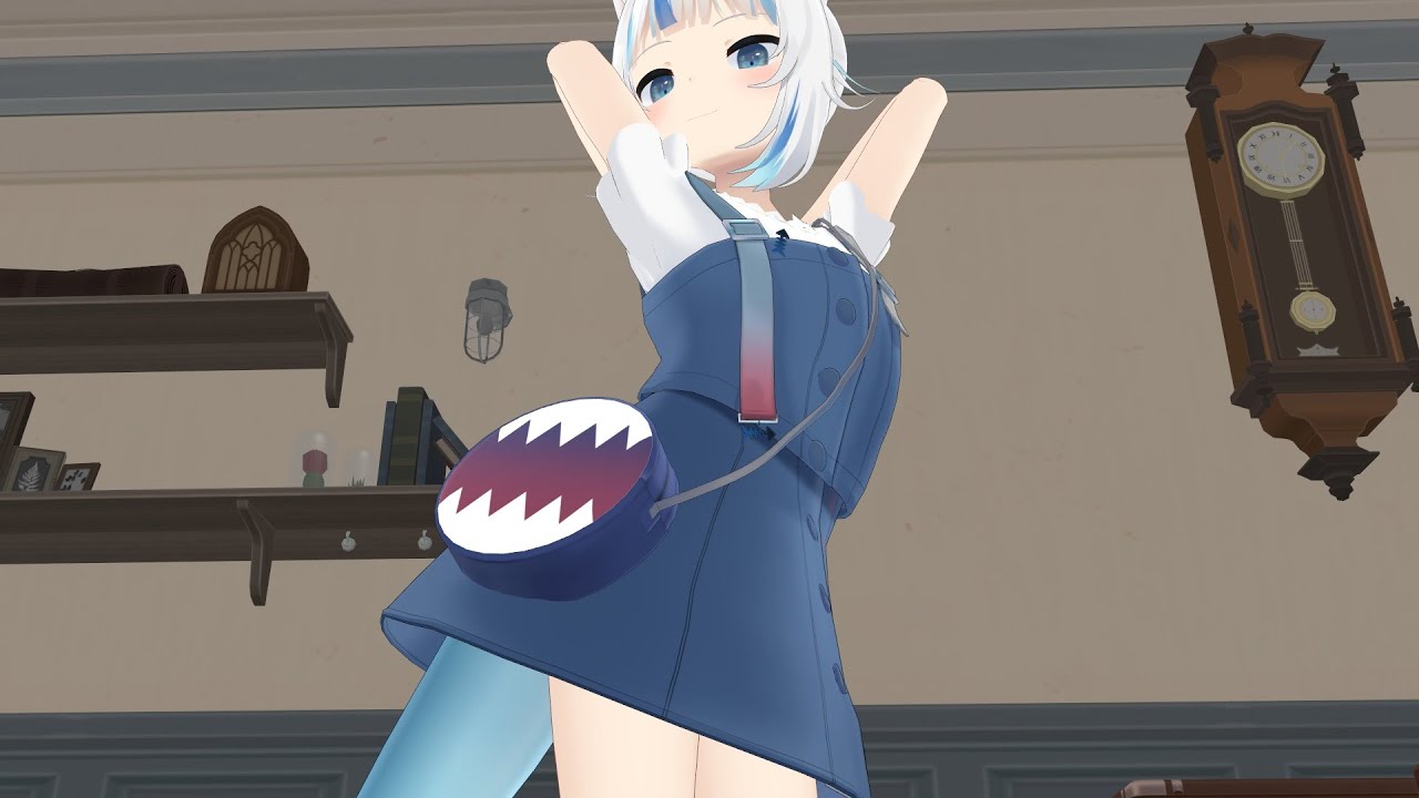 kitty shark gura hip sway mmd - YouTube