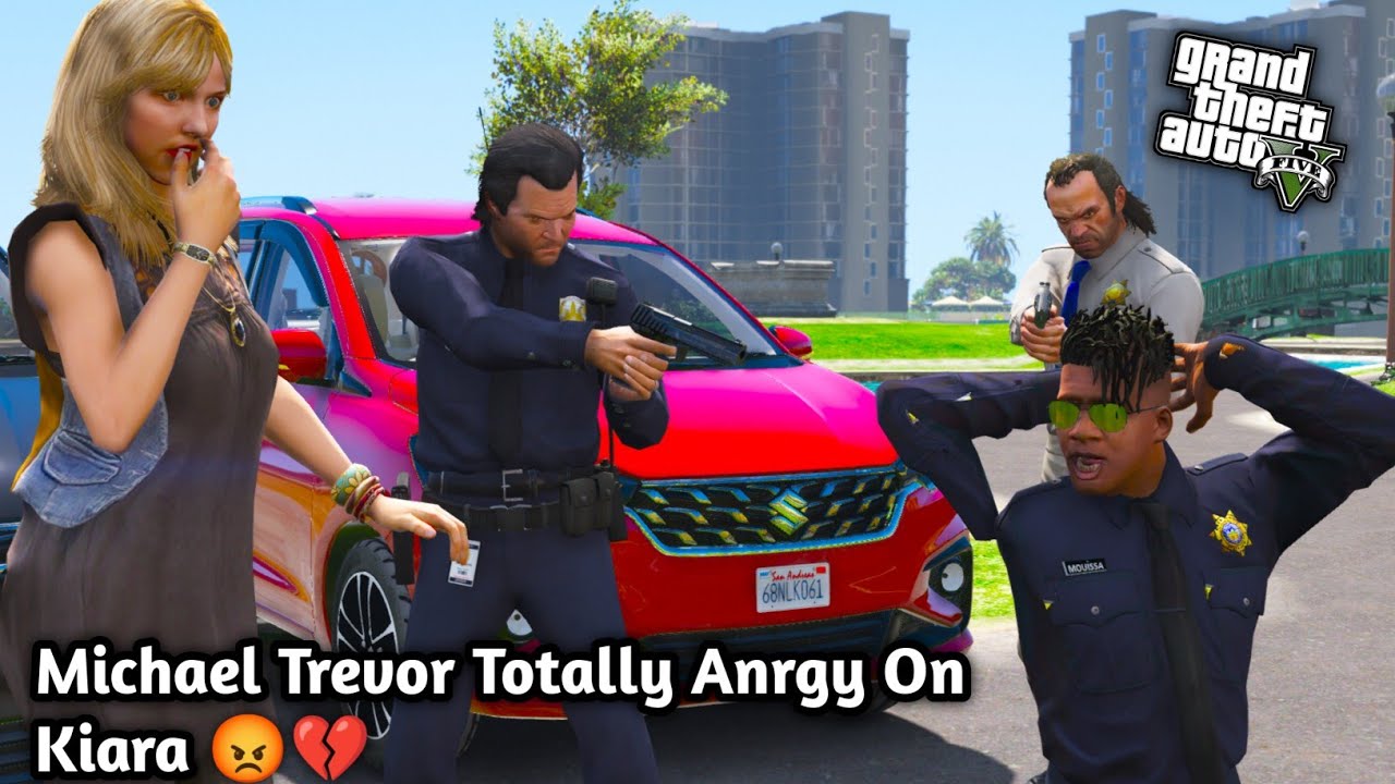 GTA 5: Michael Angry On Kiara 😡💔Franklin Helping Shinchan For Ertiga 🫢 ...