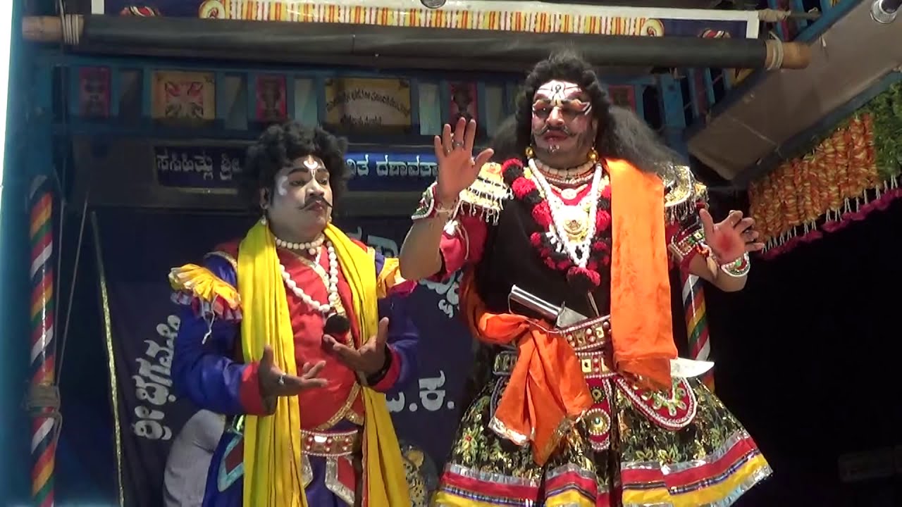 Yakshagana -- Tulu - Rangasthala - 25 - Kashipatna - Sarapady - Sundara ...