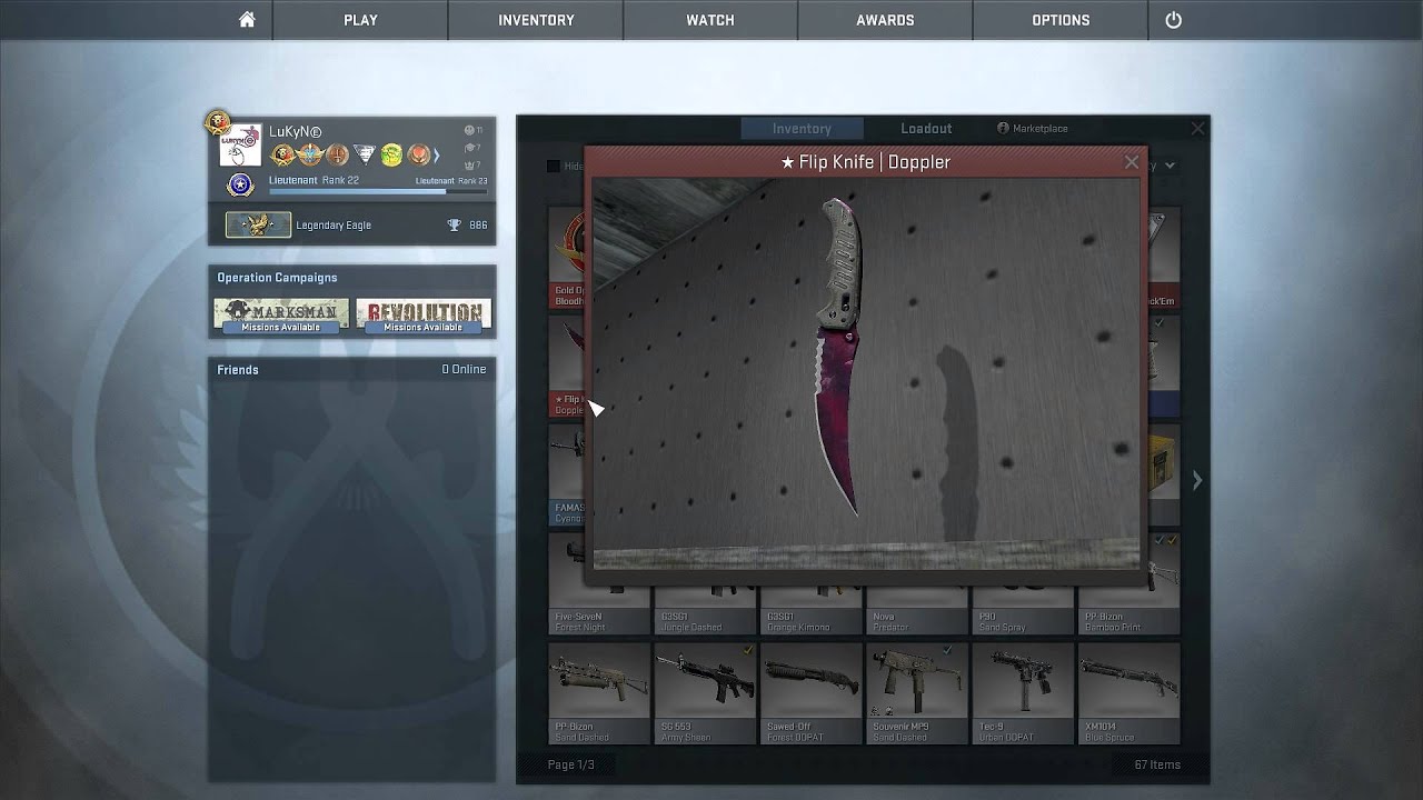 Flip Knife | Doppler - Factory New (Phase 2) - YouTube