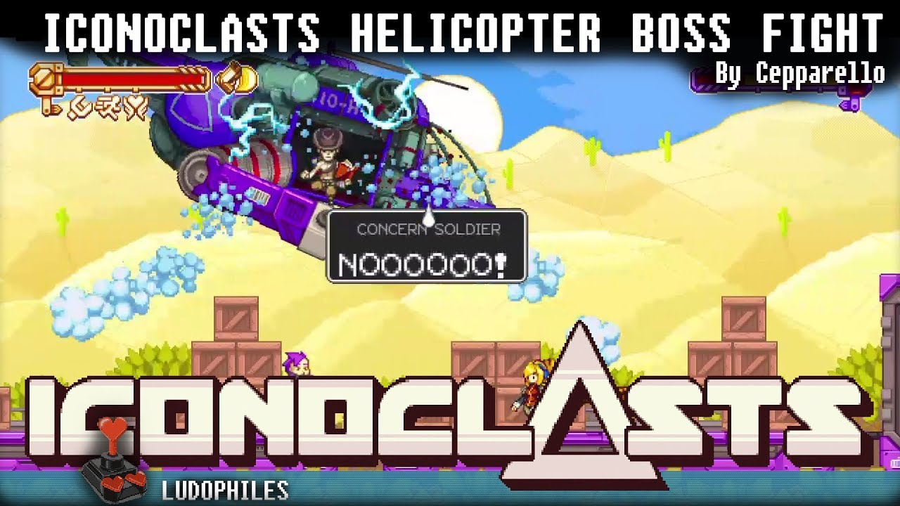Iconoclasts Helicopter Boss Fight - YouTube