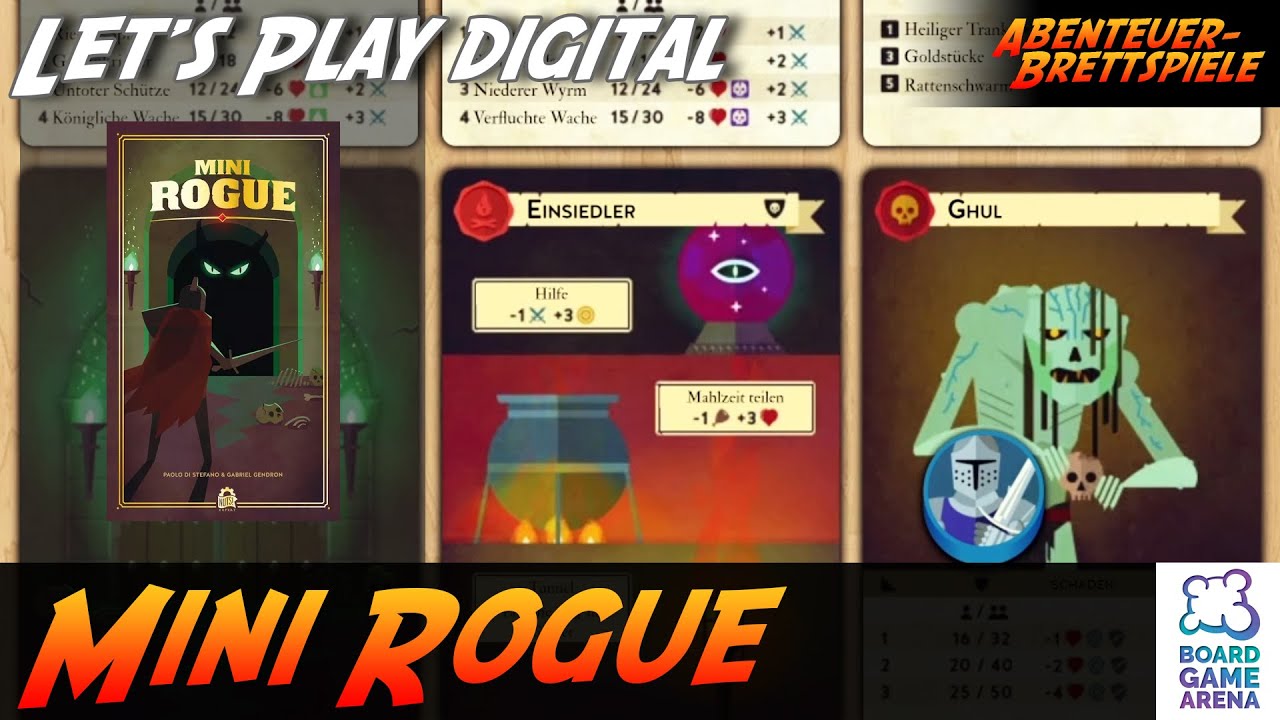 Mini Rogue - Let's Play auf Board Game Arena - YouTube