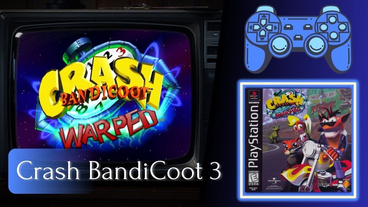 Crash BandiCoot 3 Warped "PS1" - 1998 (Gameplay) - YouTube