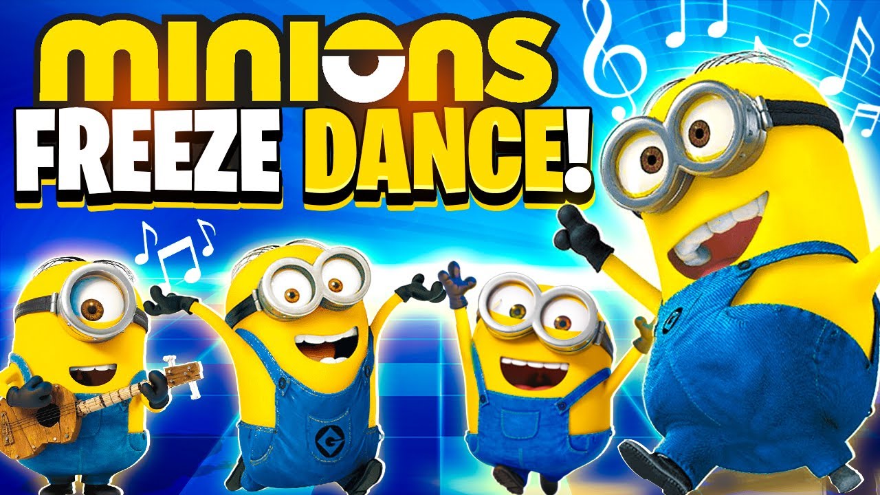 Minions Freeze Dance | Brain Breaks For Kids | Despicable Me 4 | Just ...