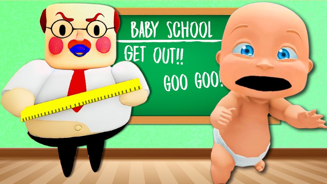 Baby Escapes BABY Teacher's SCHOOL! - YouTube