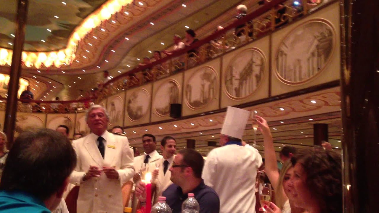 Costa Mediterranea - Kapitäns-Dinner mit Kapitän Mauro Bellomo - 08/ ...