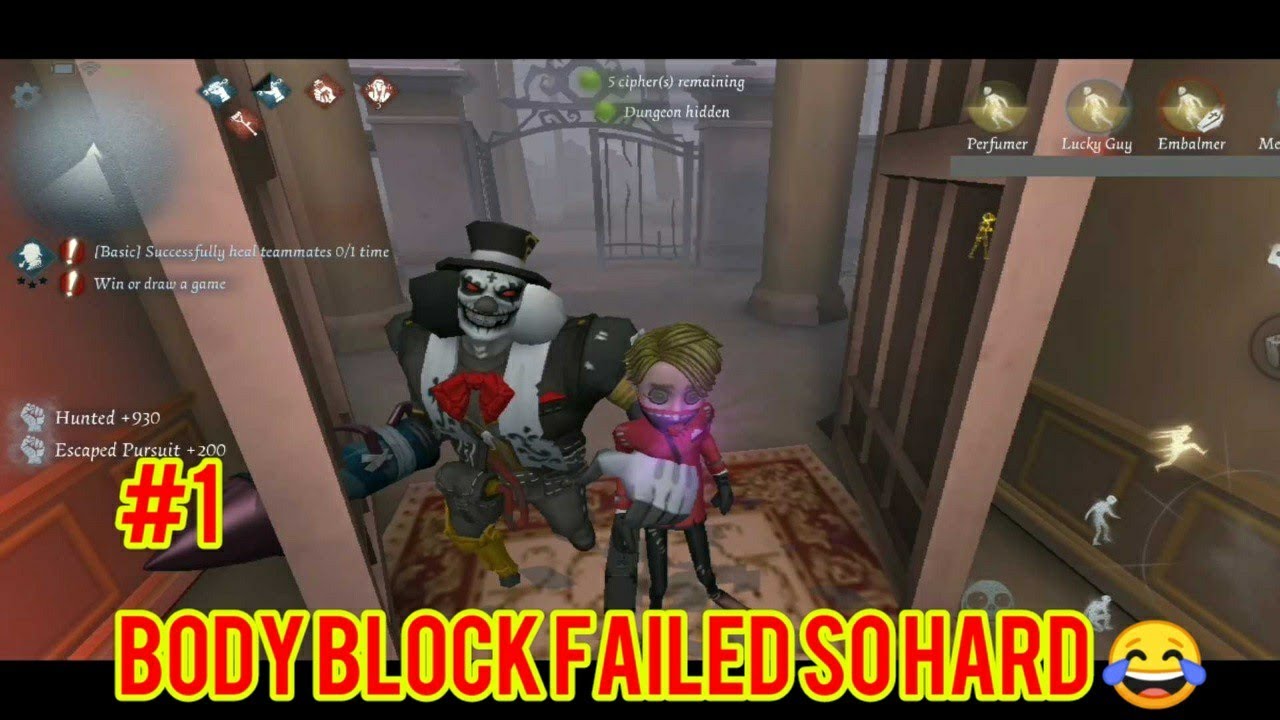 [ Identity V ] Embalmer gameplay #1 Body block failed - YouTube