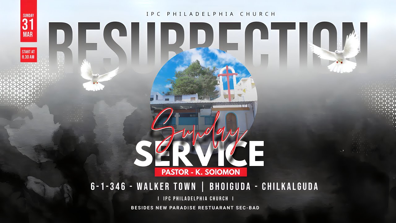 🔴 LIVE | March 31st - [EASTER] Sunday Service | 🆕 ఆదివారం ఆరాధన | - IPC Philadelphia Church Sec ...