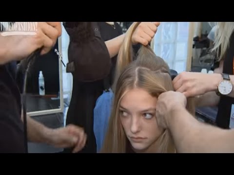 Backstage Hair & Makeup at MSGM - Spring/Summer 2016 - Milan Fashion Week