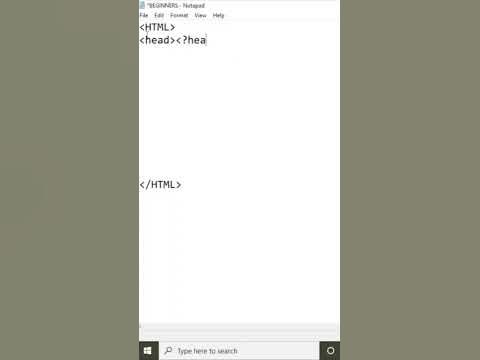 Introduction Of Html For Beginners | How To Use Html In Notepad 