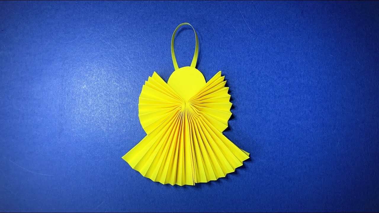 Cómo hacer un ángel de Navidad de papel | Ángel navideño de origami ...