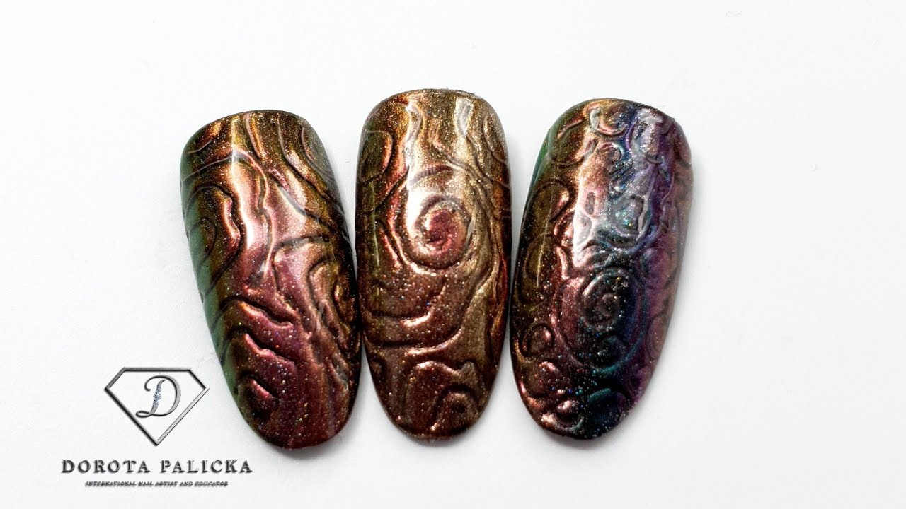 Chrome Textured nail art. Easy nail art for beginners. Craving nail art ...