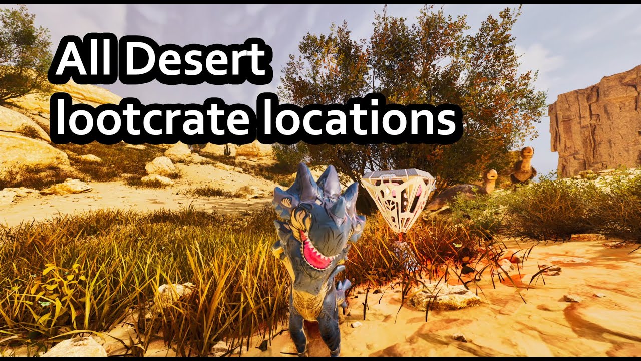 ARK ASA Ragnarok | All desert deepsea lootcrate locations - YouTube
