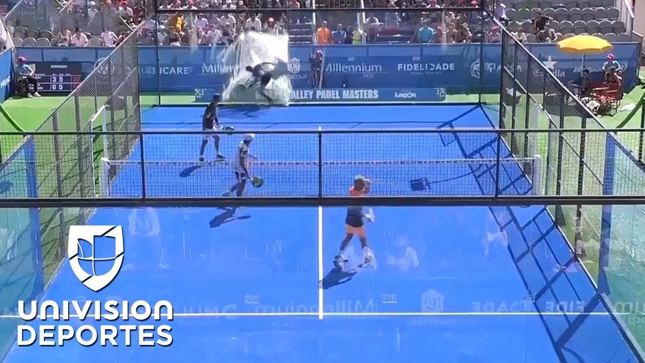¡Impresionante accidente en el Master de padel en Portugal! - YouTube