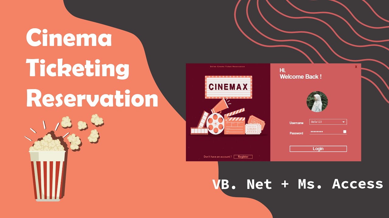Cinema Ticketing Reservation (VB.NET + MS. ACCES Database + Framework ...