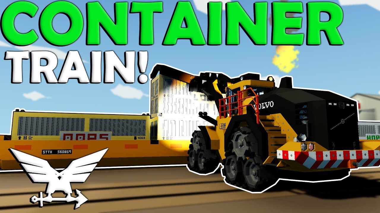 Loading A Container Train - Stormworks Version 1.0 - YouTube