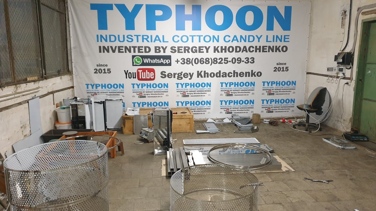 Started production of 5 Typhoons pro max 40kg/h cotton candy for 3 ...