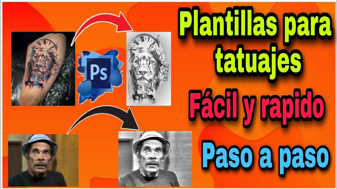 🆘PLANTILLAS PARA TATUAJES COMO CREARLAS PARA TATUAR FACIL Y RAPIDO ...