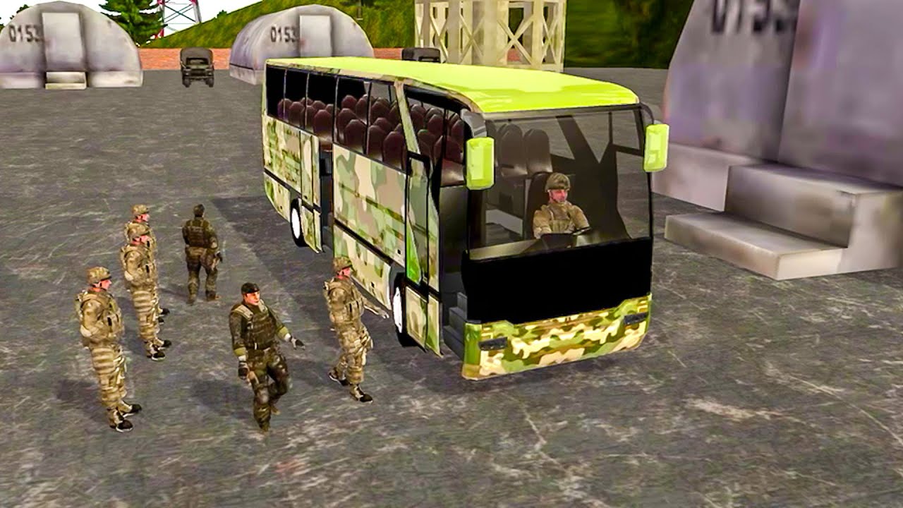 Army Bus Driving Games 3D Military Tourist Coach Transporter Bus ios ...