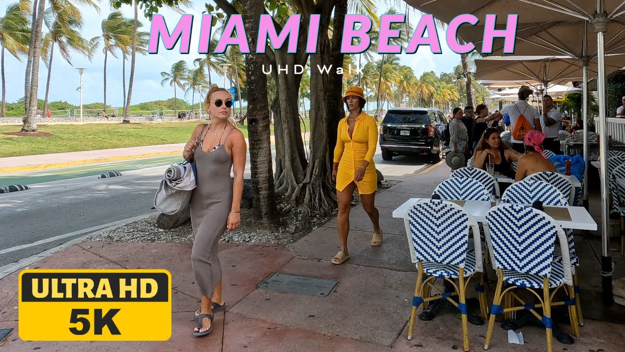 MIAMI BEACH Walk 4k, South Beach - YouTube