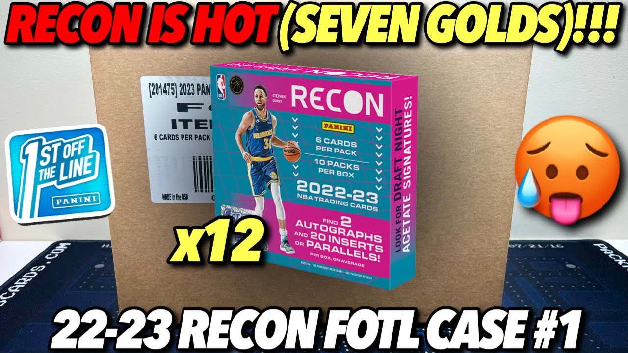 7 GOLDS IN 1 CASE!!! 🤯🔥 2022-23 Panini Recon Basketball FOTL 12-Box ...