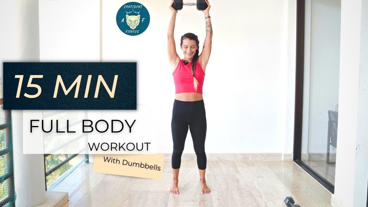 15 minute dumbbell workout At Home - YouTube