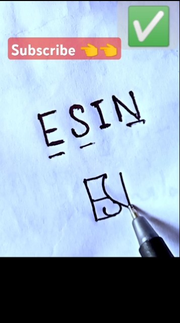 Esin name logo 🔥#youtubeshorts #logodesign #youtubeshorts #shorts #art ...